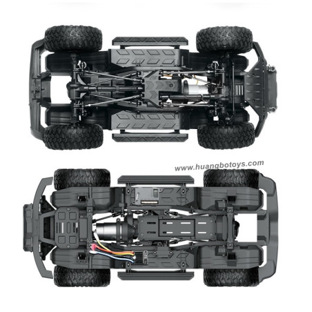 HB Toys R1003 1:10 2.4G 4WD RC Climbing Car High speed Off-road Truck ...